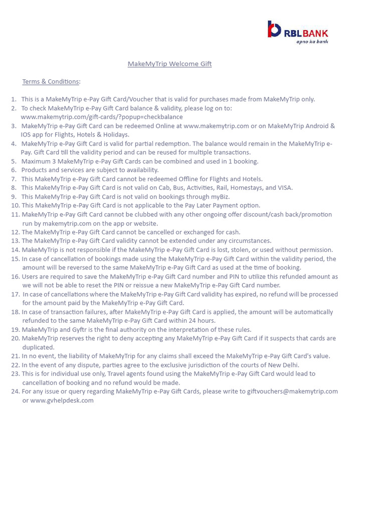 World Safari MMT Voucher Guide | PDF | Gift Card | Credit Card