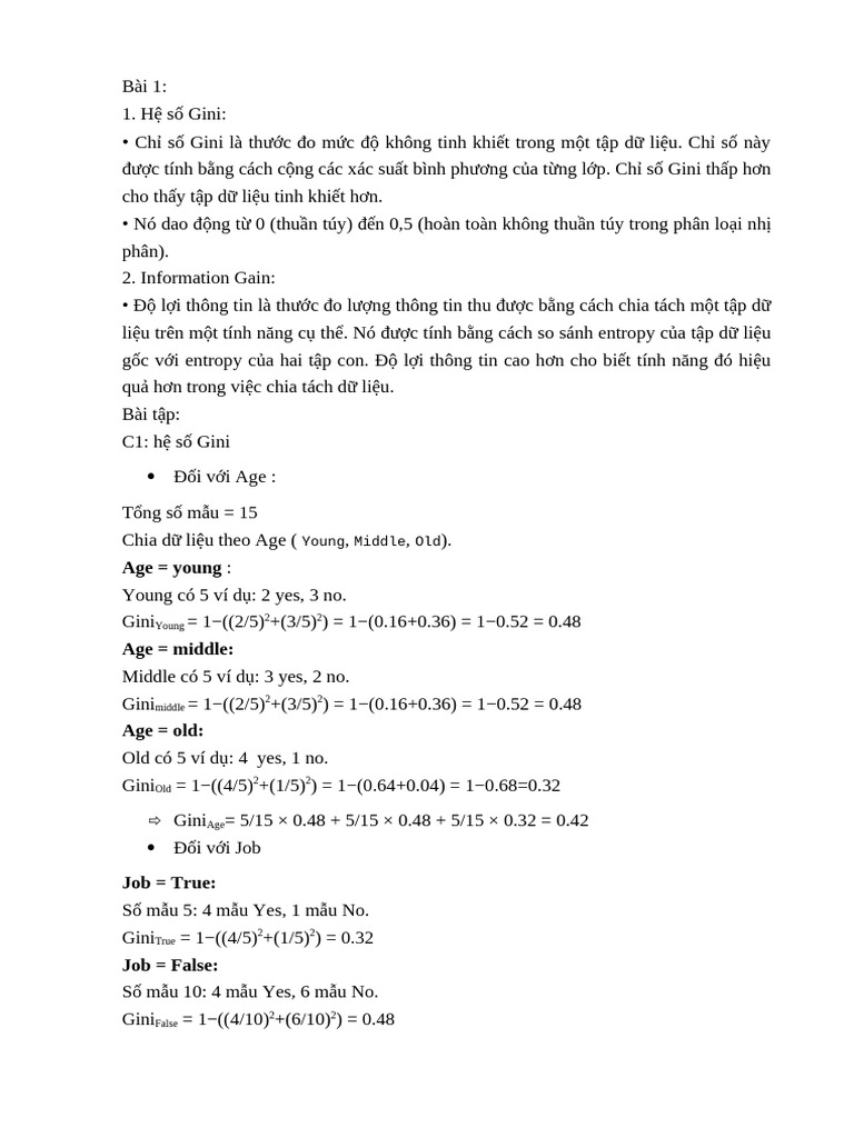 khai phá dữ liệu bt decision tree | PDF