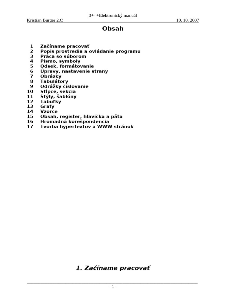 Elektronický Manuál (Zadania-Seminarky - SK) | PDF