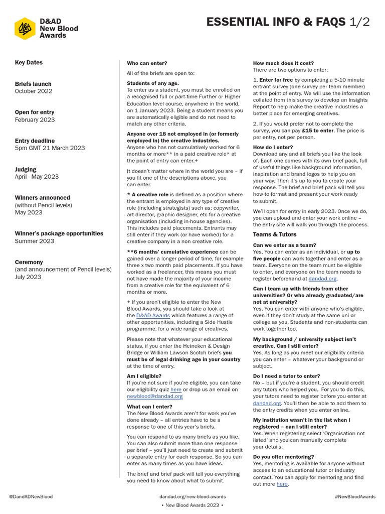 Essential Info and FAQs | PDF