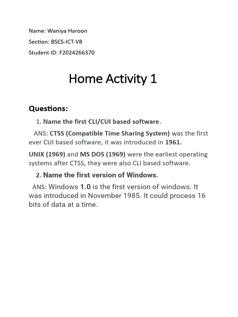 ICT Assignment 1 | PDF | Technology & Engineering