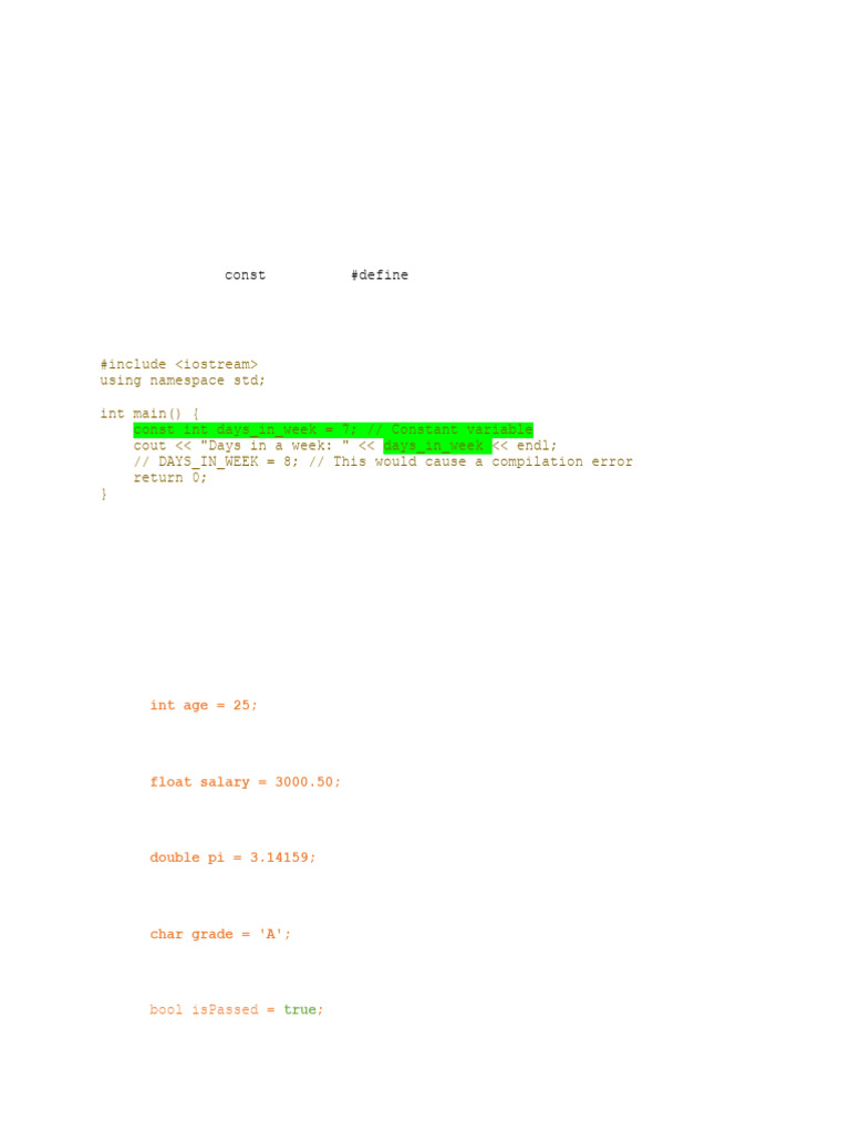 Lec-03 (DataTypes and Varibles) | PDF | Integer (Computer Science ... Lec-03 (DataTypes and Varibles) | PDF | Integer (Computer Science ...