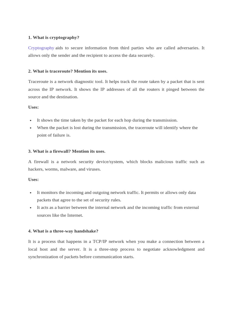 cyber security 3 | PDF | Computer Network | Transport Layer Security