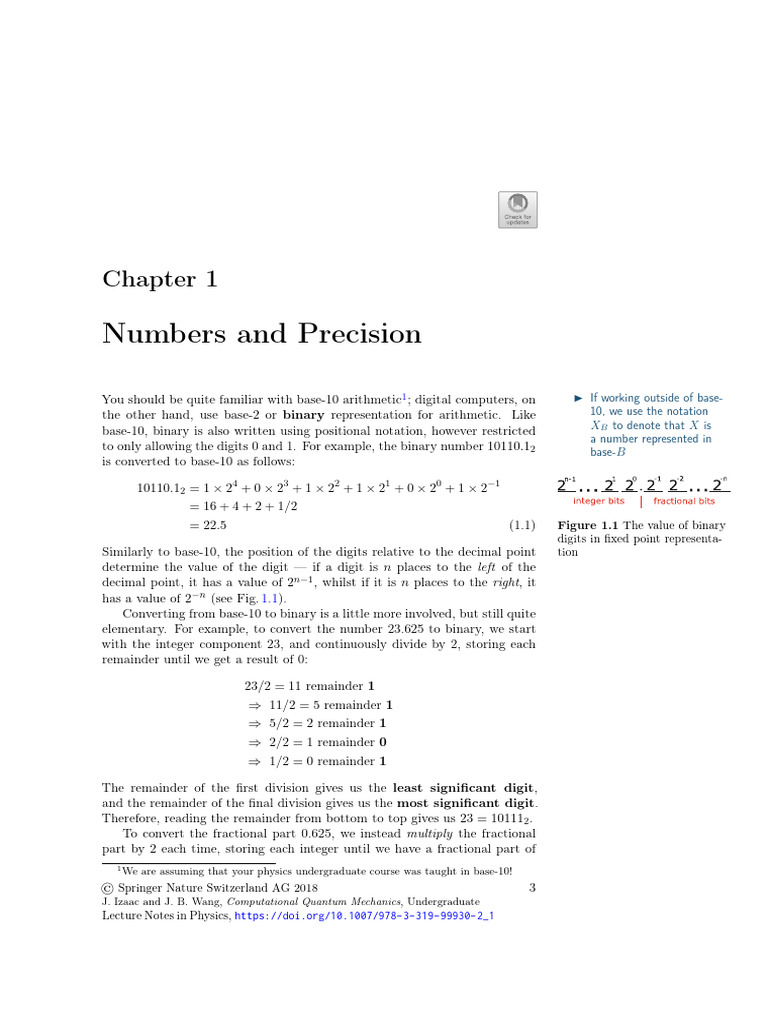 Chapter 1 - Izaac-Wang - Computational Quantum Mechanics (2018) | PDF | Decimal | Significant ...