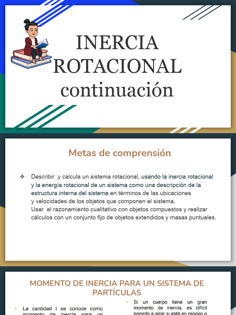 INERCIA ROTACIONAL Continuación | PDF | Rotación | Geometría