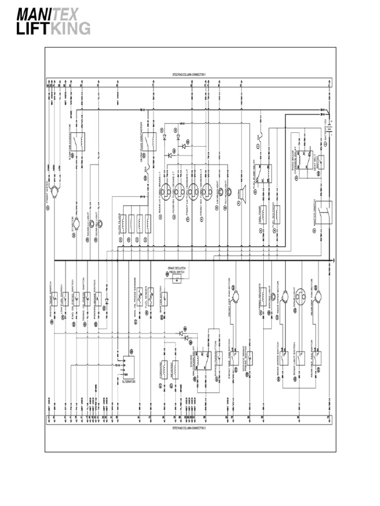 Lift King Schematic LK8M42-LT2120 | PDF | Relay | Switch