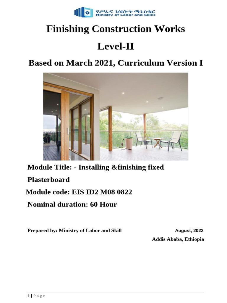 M08 Fixed Plasterboard | PDF | Fires | Drywall