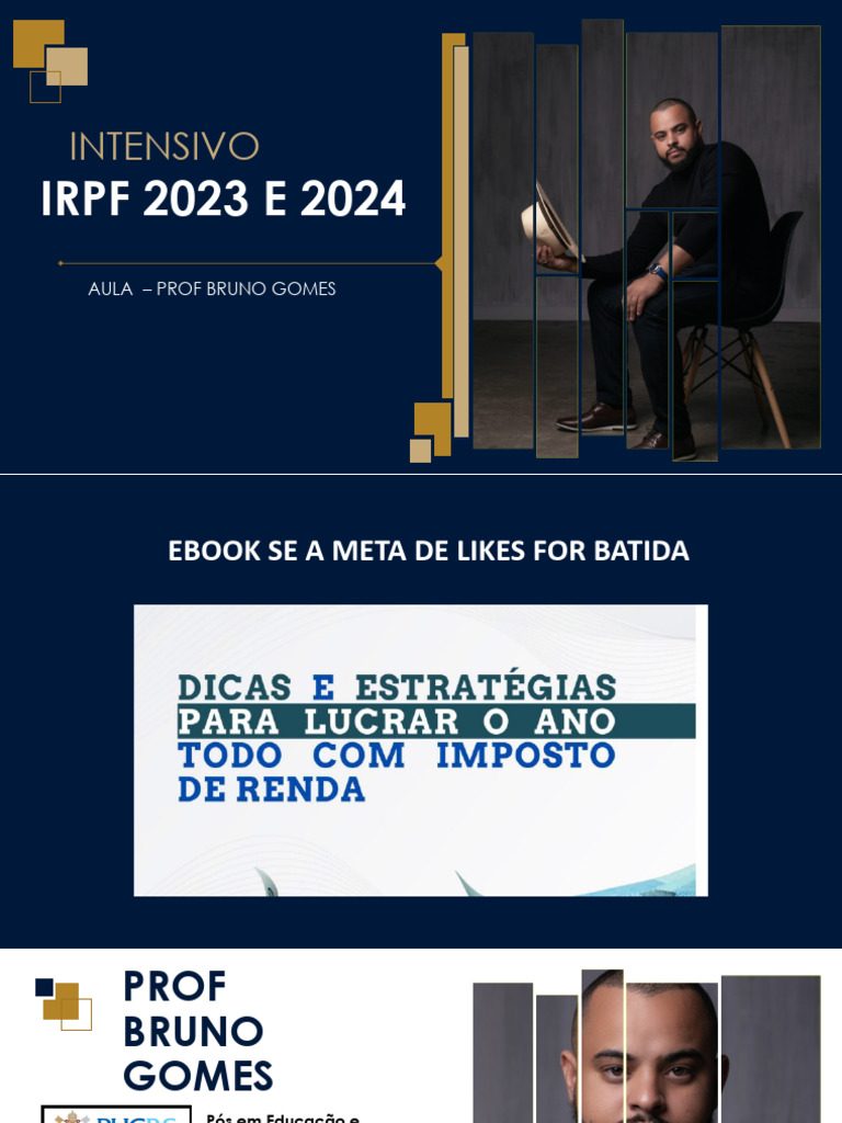 Aulão Irpf - Como Lucrar o Ano Todo Com Irpf | PDF | Impostos | Imposto ...
