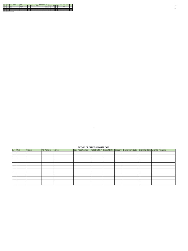 Gate Pass Approval Template | PDF