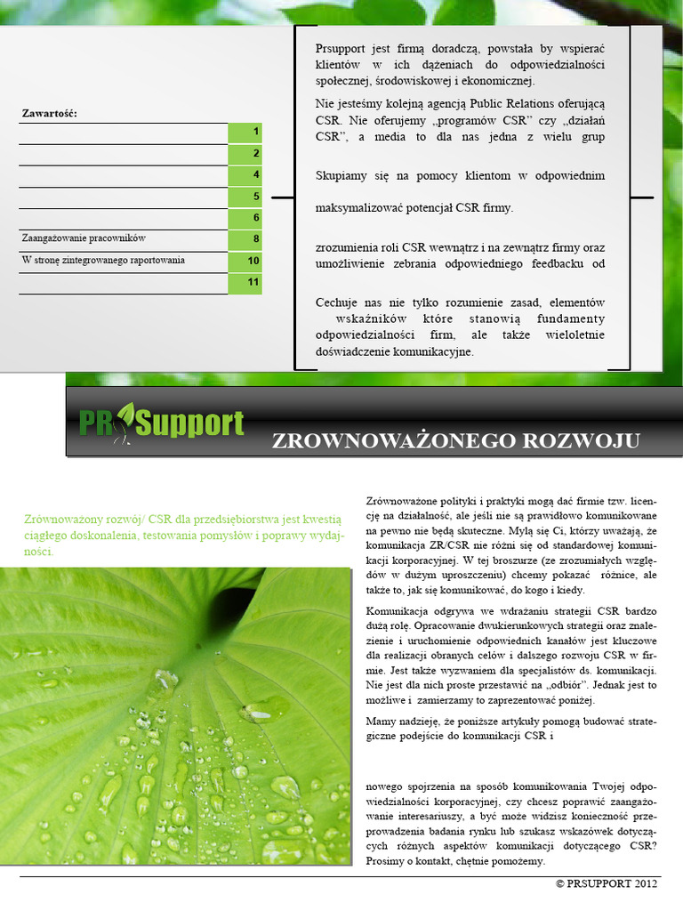 Broszura Komunikacja CSR | PDF