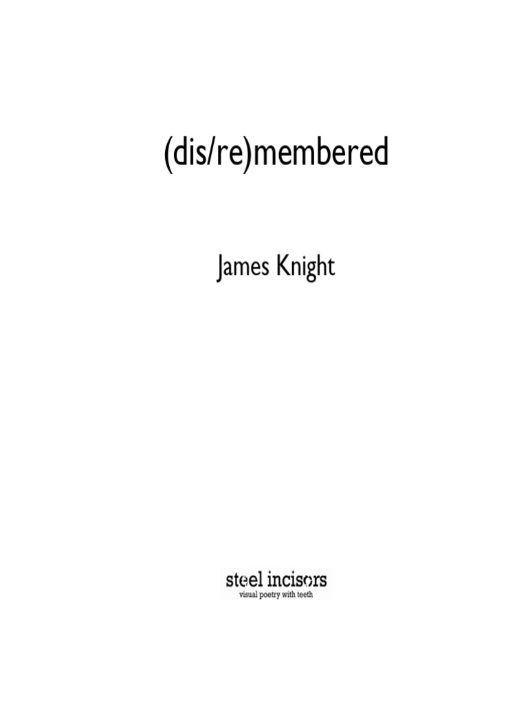 (Dis/re) Remembered by James Knight | PDF