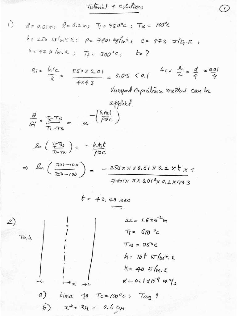 Tutorial 4 Solutions | PDF