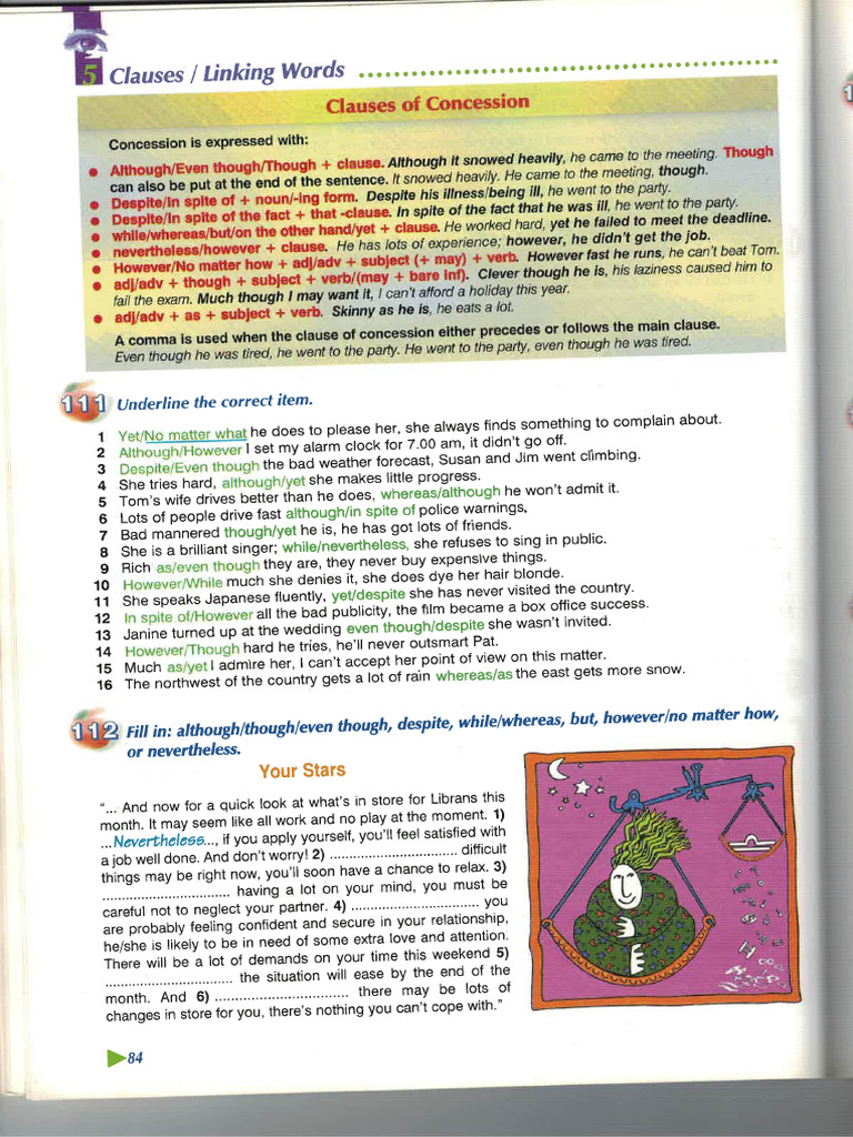 Clauses and Linking Words | PDF