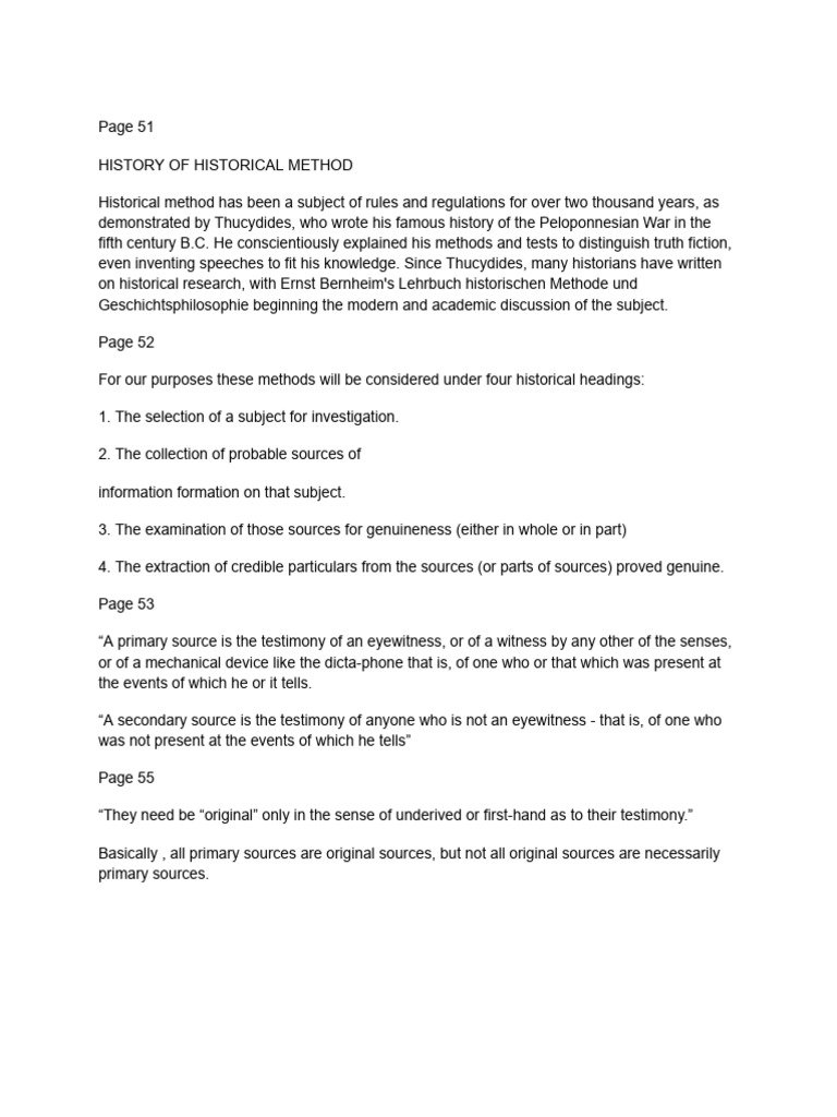 Historical Methodology Overview | PDF