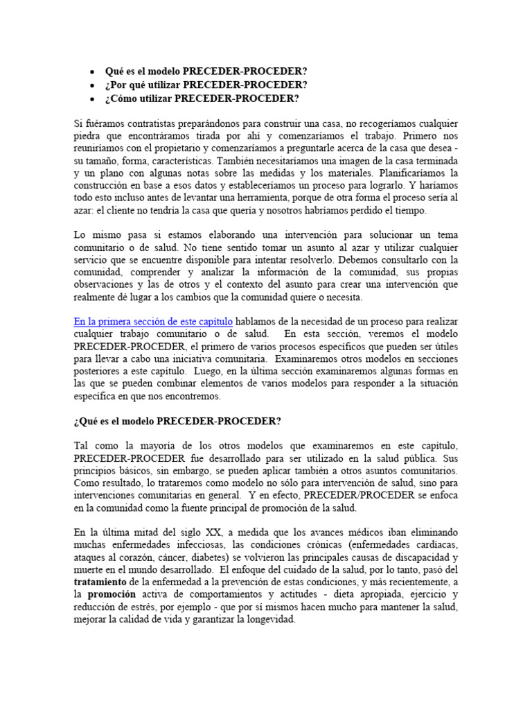 Modelo Preceder Proceder | PDF | Comportamiento | De fumar