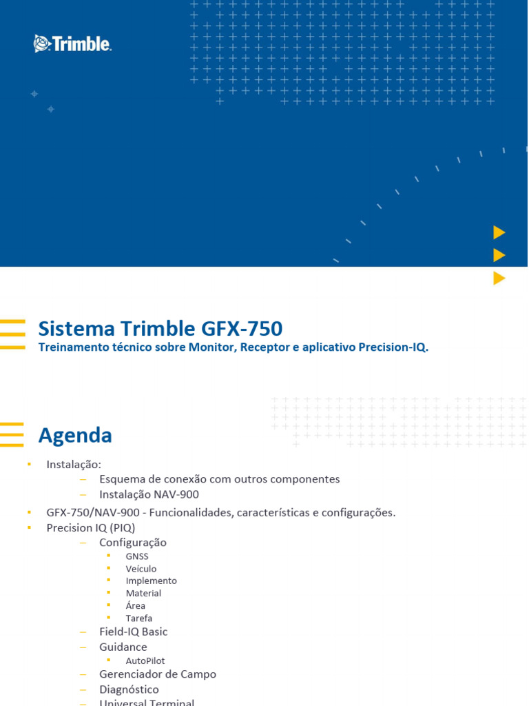 Sistema GFX-750 - Precision IQ - FIQ Basic - Guidance - Treinamento Port - JACTO | PDF ...