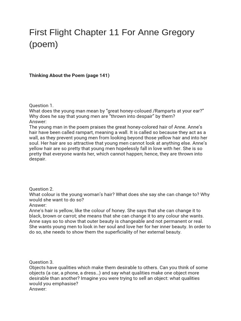 Analysis of "First Flight" Poem | PDF