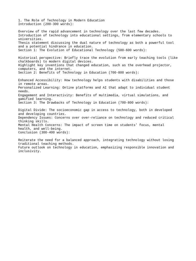 The Role of Technology in Modern | PDF