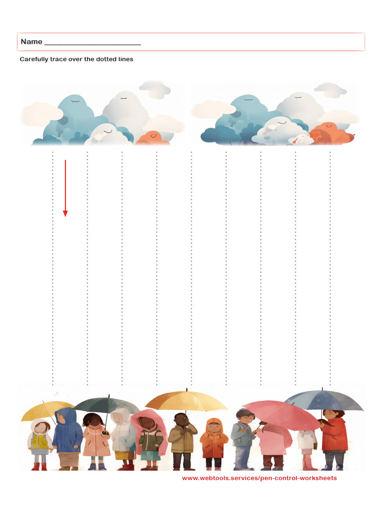 Standing Line Worksheet-A4 | PDF