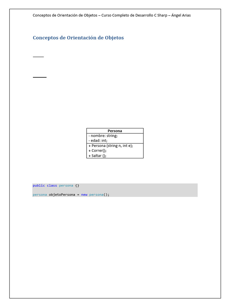031 Conceptos-de-Orientaci-n-a-Objetos | PDF | Objeto (informática) | Programación orientada a ...