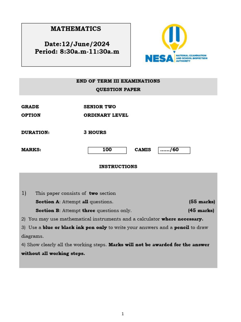 S2-MATH-Q-A | PDF | Mathematical Analysis | Mathematical Concepts
