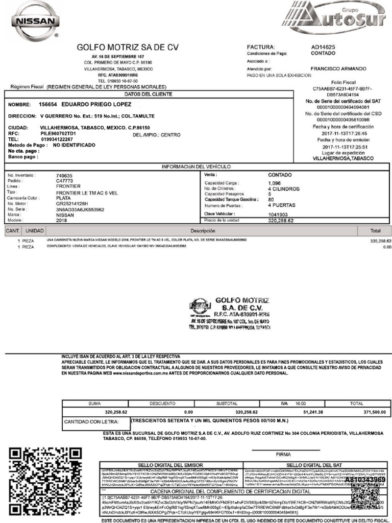 Sello Nisasn Villahermosa | PDF