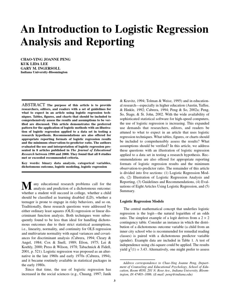 Logistic Regression | PDF