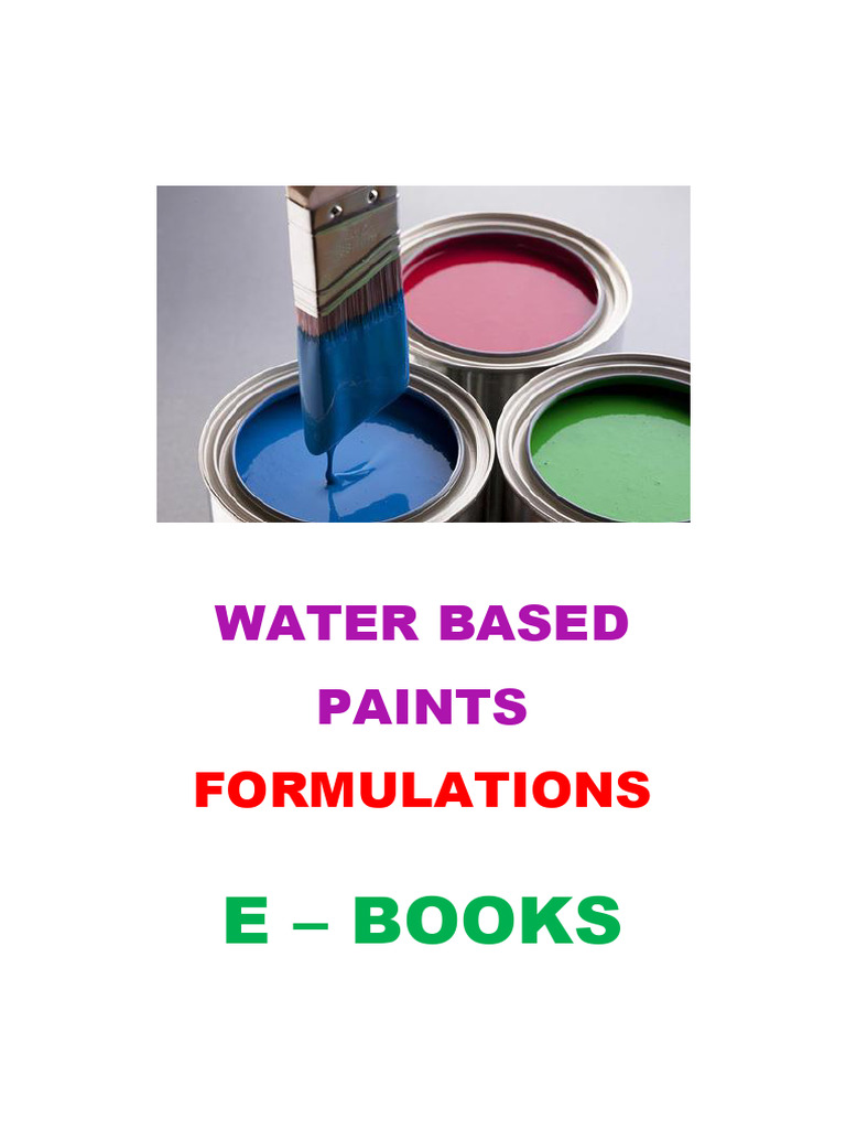 Water Based and White Acrylic Pigment Paste Formulations and Production ...