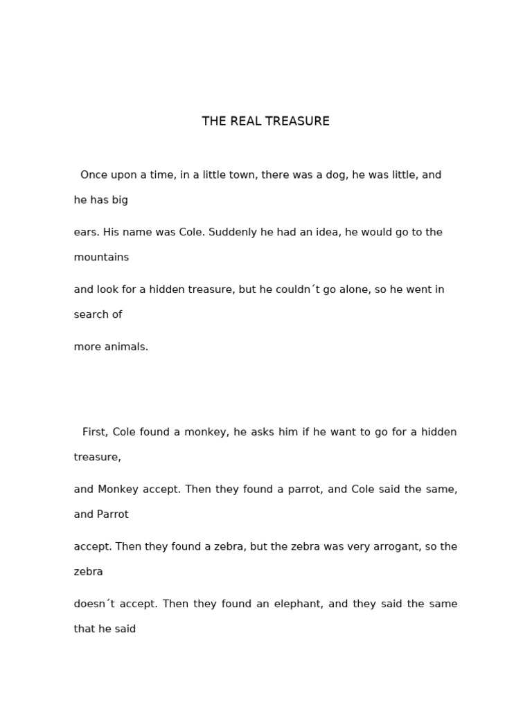 The Real Treasure | PDF