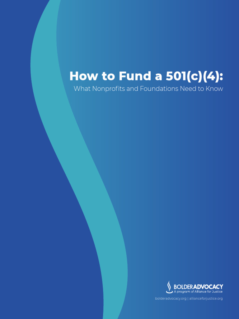 How-to-Fund-a-501c4-2 | PDF | 501(C) Organization | Voting