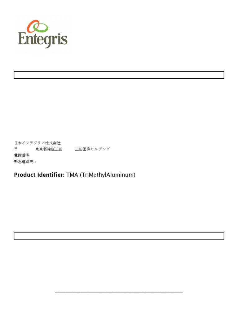 6.TMA-MSDS | PDF | Dangerous Goods | Fires