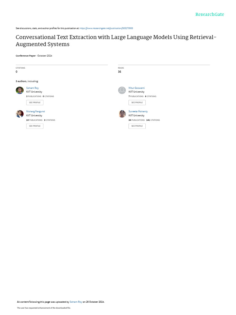 Conversational Text Extraction With Large Language Models Using Retrieval-Augmented Systems ...