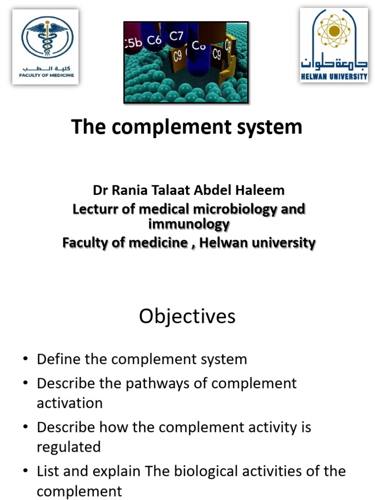 lec. 8 the complement system | PDF | Complement System | Immune System