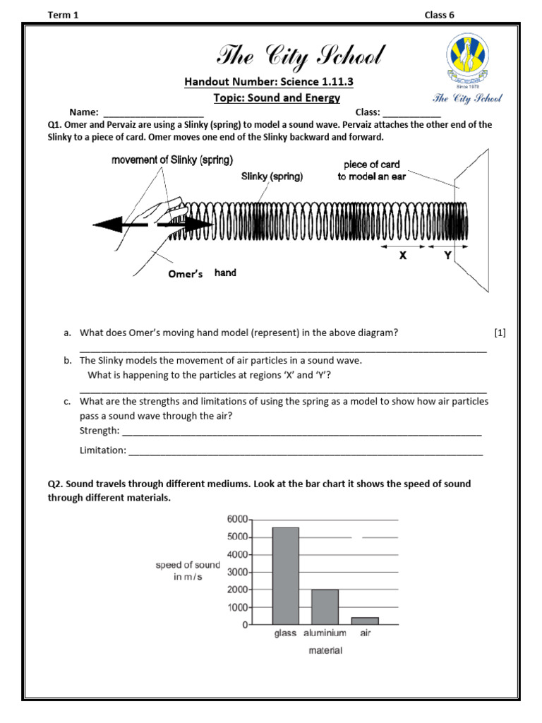 Sound Energy and Wave Models for Grade 6 | PDF