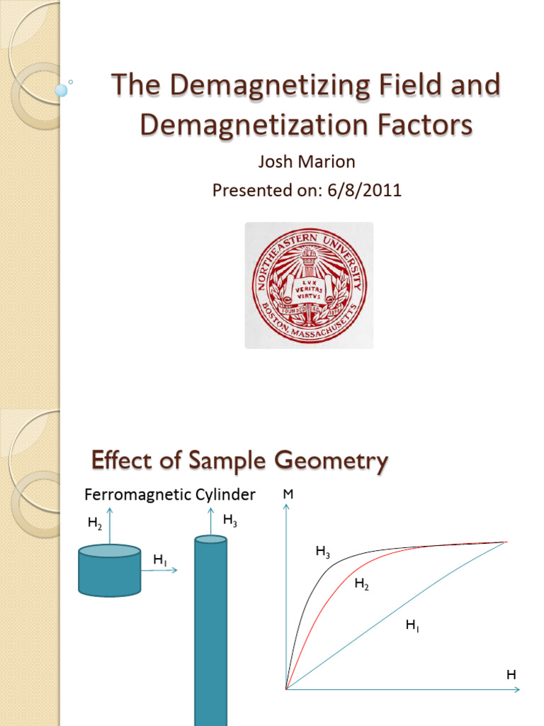 De Magnetization Factors | PDF | Materials | Phases Of Matter
