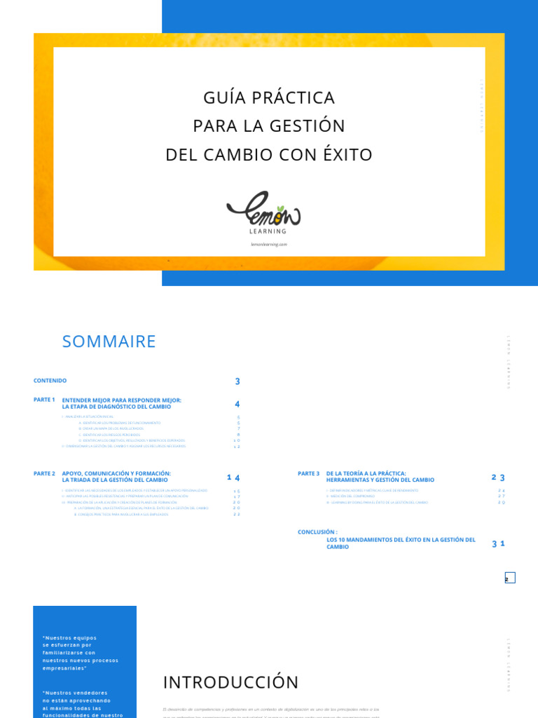 Lemon Learning Libro Blanco Guía Práctica para La Gestión Del Camio Con ...