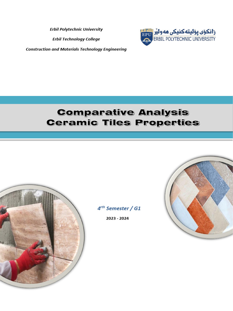 Comparative Analysis Ceramic Tiles Properties | PDF | Tile | Flooring