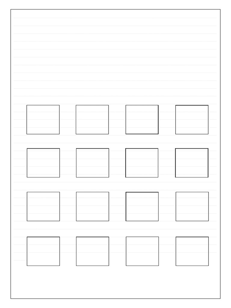 Lined Paper Template With 1 CM Margin | PDF