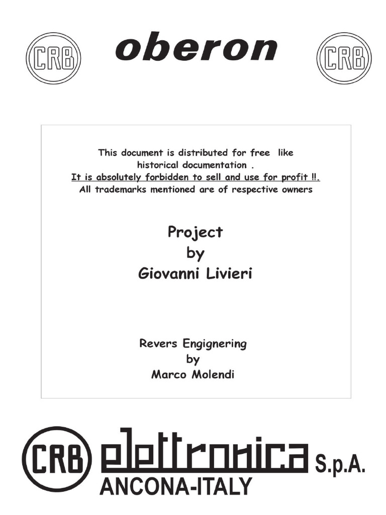 CRB Oberon Schematic Remastered | PDF