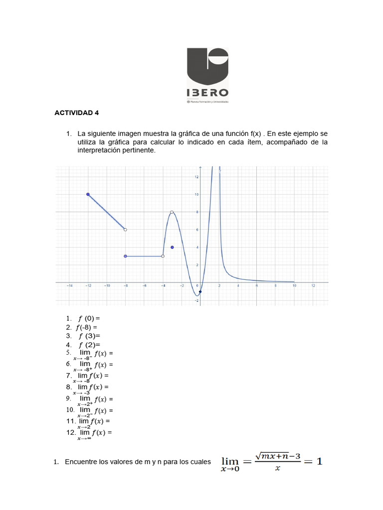 Actividad 4 Calculo Diferencial | PDF | Ciencia y matemática