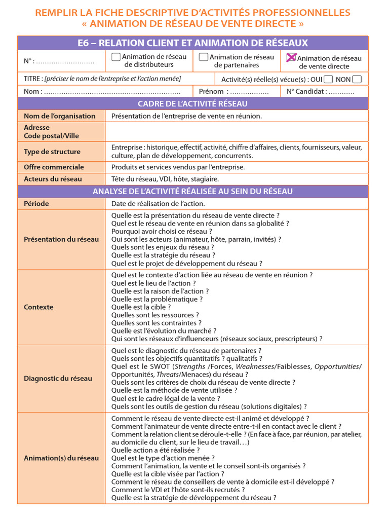 Animation de Réseau de Vente Directe | PDF | Business | Recrutement