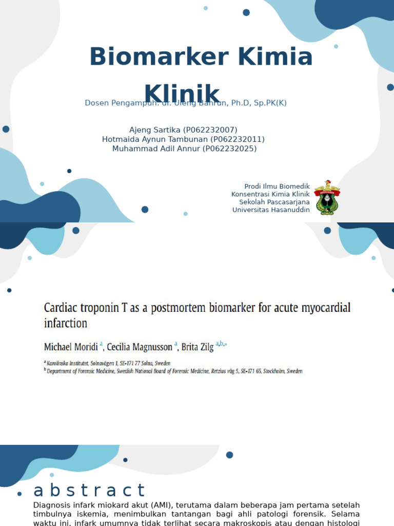 Troponin T | PDF | Pengembangan Diri | Kesehatan Holistik