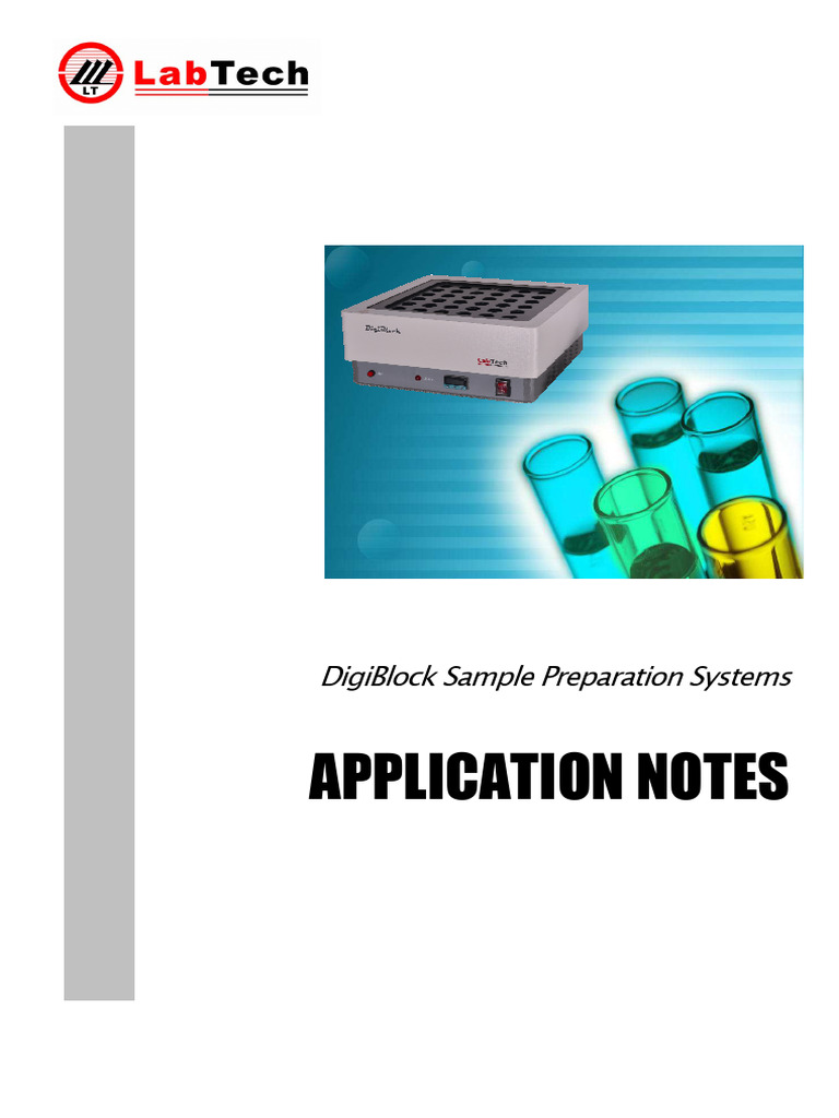 Digestion Block Application Notes - LabTech | PDF | Nitric Acid ...