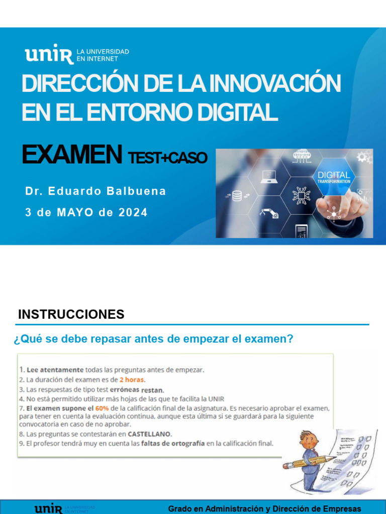 Presentacion Examen Caso Innova Ade 4ocurso 2024 | PDF | Relaciones personales, crianza y ...