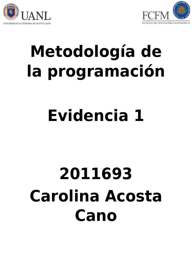 Evd1 Programacion | PDF