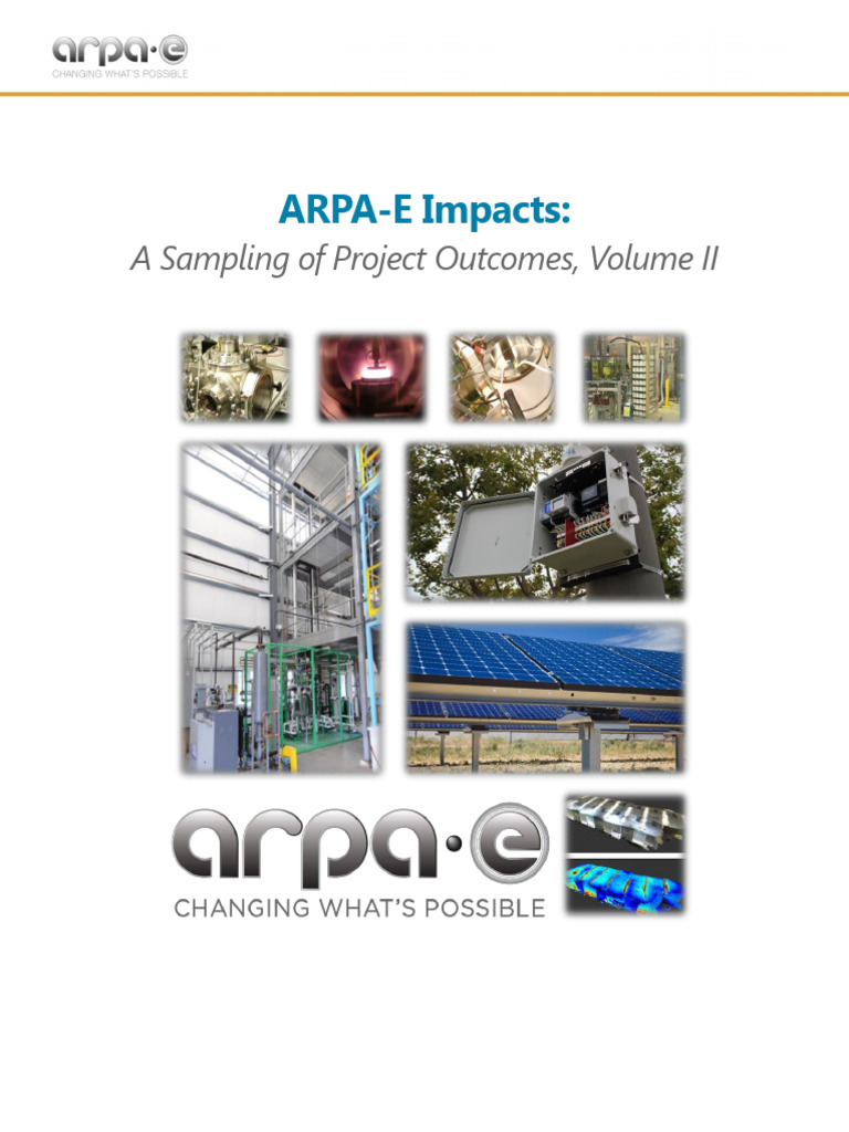 Volume 2 - ARPA-E - ImpactSheetCompilation - FINAL | PDF | Energy Storage | Biofuel