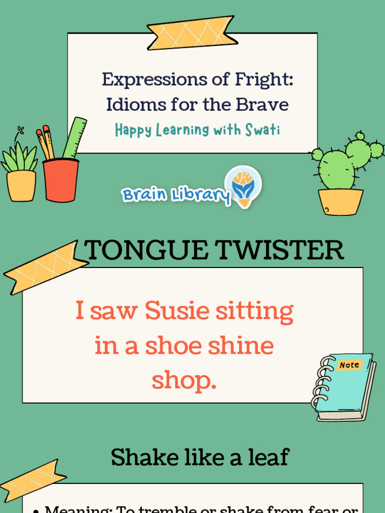 October 29 - Idioms and Phrases | PDF