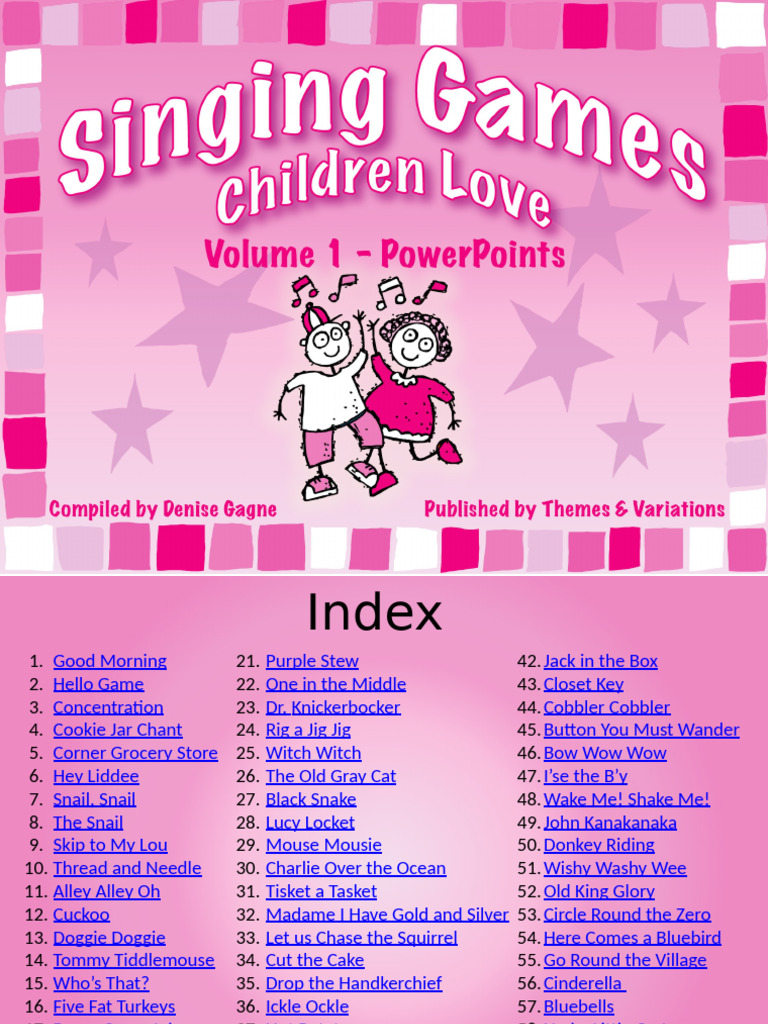 Singing Games 1 PowerPoint | PDF