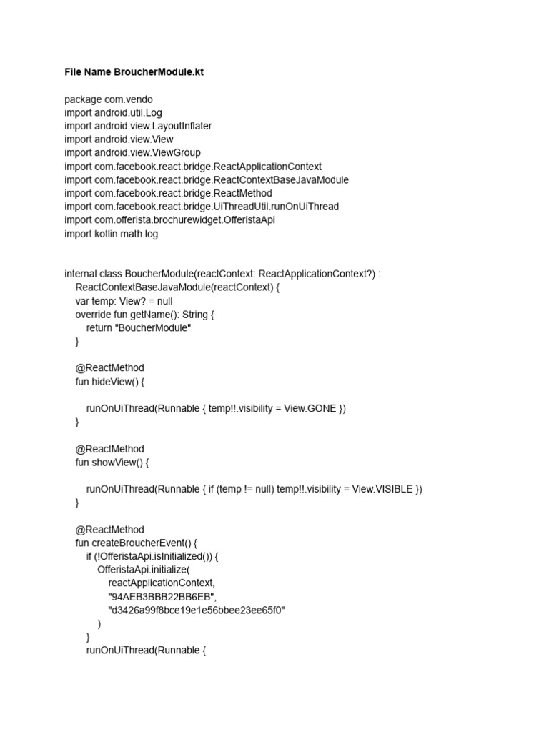 OfferistaSdk Kotlin Code | PDF | Java Platform | Object Oriented Programming