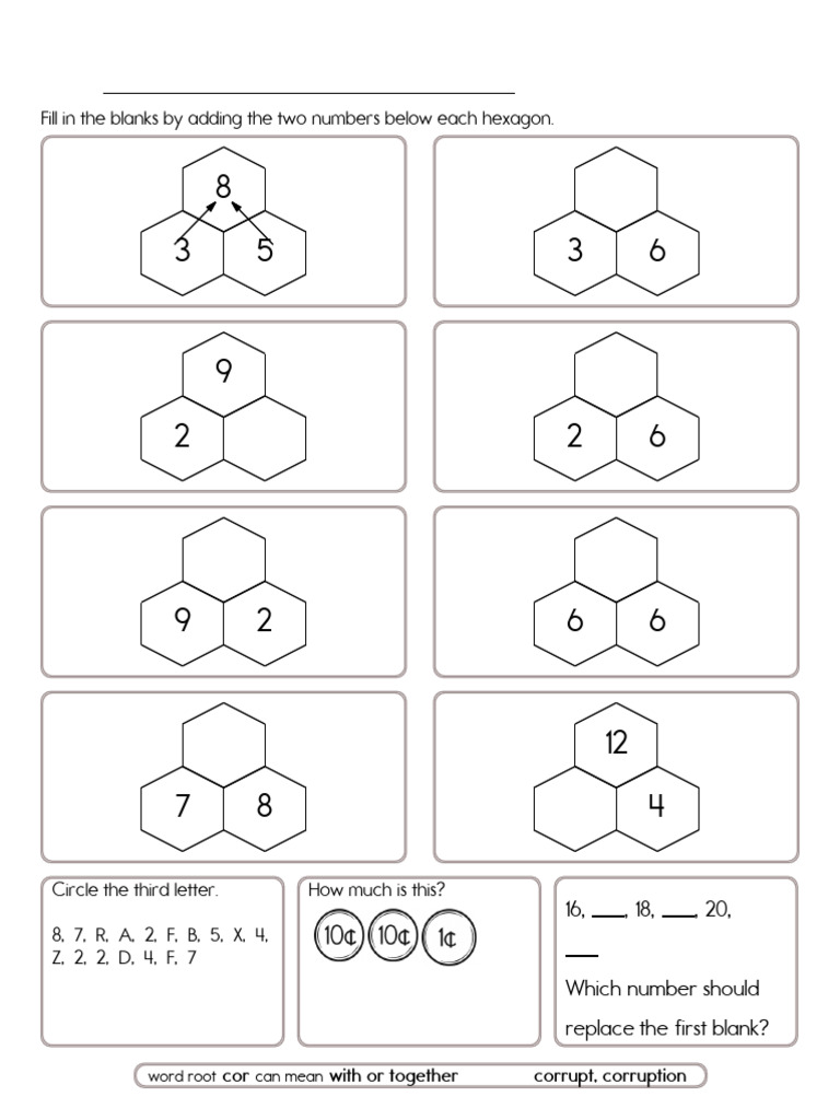 MathWorksheetsGrade1 6 17 | PDF
